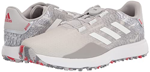 adidas Men's S2G BOA Wide Spikeless Golf Shoes, Grey Two/Footwear White/Grey Three, 9