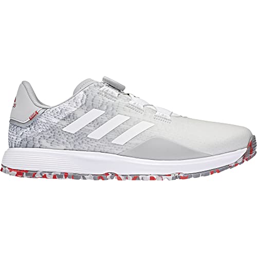 adidas Men's S2G BOA Wide Spikeless Golf Shoes, Grey Two/Footwear White/Grey Three, 9