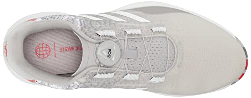 adidas Men's S2G BOA Wide Spikeless Golf Shoes, Grey Two/Footwear White/Grey Three, 9