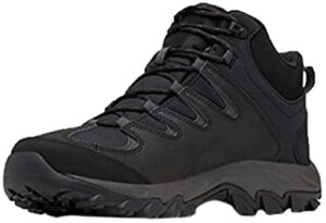 columbia men's buxton peak mid ii hiking shoe, black/shark, 10