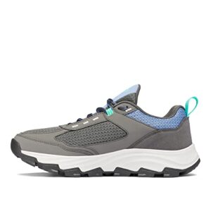 Columbia Women's Hatana Max Outdry Hiking Shoe, Dark Grey/Electric Turquoise, 9 Wide