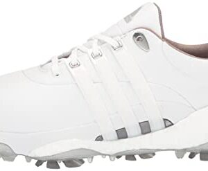 adidas Men's TOUR360 22 Golf Shoes, Footwear White/Footwear White/Silver Metallic, 11