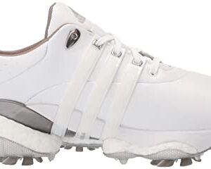 adidas Men's TOUR360 22 Golf Shoes, Footwear White/Footwear White/Silver Metallic, 11