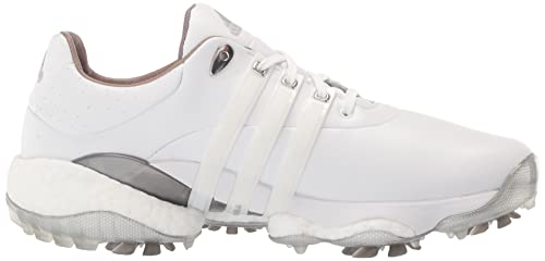 adidas Men's TOUR360 22 Golf Shoes, Footwear White/Footwear White/Silver Metallic, 11