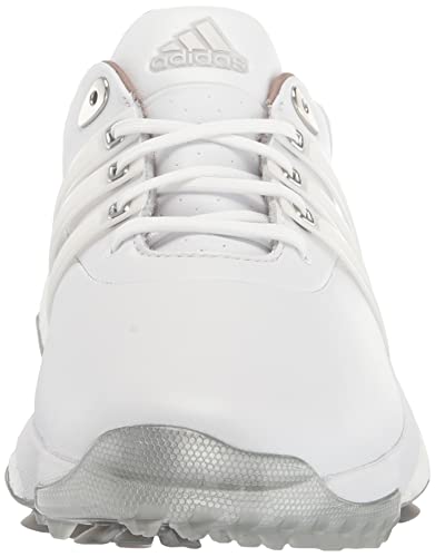 adidas Men's TOUR360 22 Golf Shoes, Footwear White/Footwear White/Silver Metallic, 11