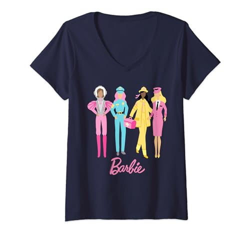 Barbie 60th Anniversary Fashion V-Neck T-Shirt