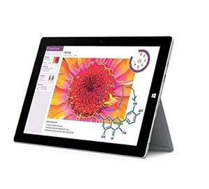 microsoft surface 3 10.8 fhd (1920x1280) touchscreen 2-in-1 education and business laptop tablet (intel quad-core atom x7-z8700, 4gb ram, 64gb ssd) mini dp, wifi ac, webcam, windows 10 pro (renewed)