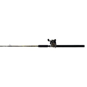 Ugly Stik 7’ Camo Conventional Fishing Rod and Reel Casting Combo, Right Handle Position, Ugly Tech Construction With Clear Tip Design, 1-Piece Rod, Size 20 2 Ball Bearing Conventional Reel