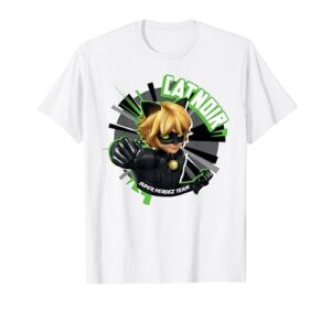 miraculous collection cat noir super heroez team t-shirt