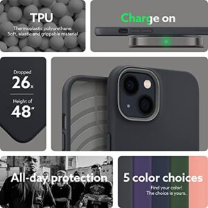 Caseology Nano Pop Silicone Case Compatible with iPhone 13 Mini Case (2021) - Black Sesame