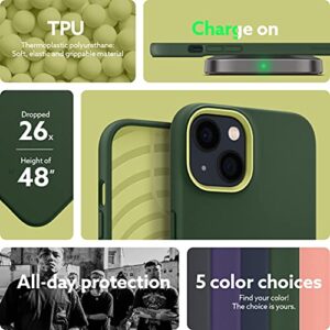 Caseology Nano Pop Silicone Case Compatible with iPhone 13 Mini Case (2021) - AVO Green