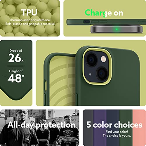 Caseology Nano Pop Silicone Case Compatible with iPhone 13 Mini Case (2021) - AVO Green