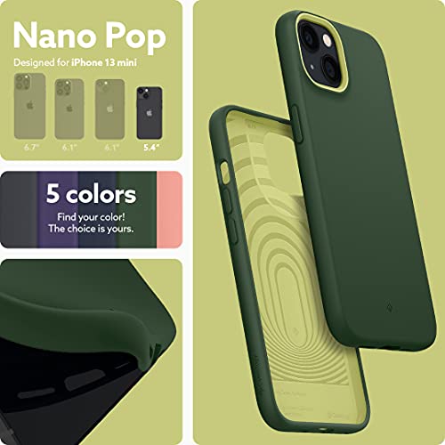 Caseology Nano Pop Silicone Case Compatible with iPhone 13 Mini Case (2021) - AVO Green