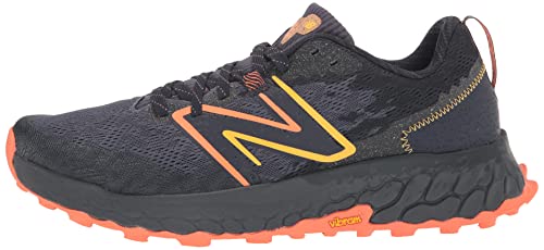 New Balance Men's Fresh Foam X Hierro V7 Running Shoe, Thunder/Vibrant Orange/Vibrant Apricot, 10 Wide