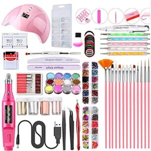 major dijit portable usb electric nail drill set polish pen file kit,36w nail lamp gel manicure dryer lamp,acrylic nail 3d art drill dryer manicure supplies, nail files tool polish decorating