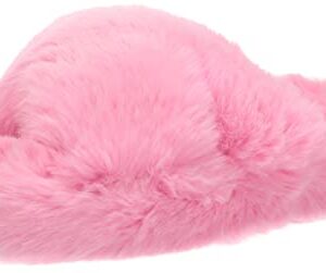 Amazon Essentials Women's Fluffy Slipper, Bright Pink, 8