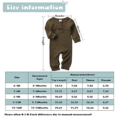 Newborn Baby Boy Girl One Piece Romper Jumpsuit Solid Ribbed Baby Boy Clothes Onesies Outfits