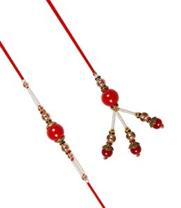 artisenia lumba rakhi set for brother bhabhi | raksha bandhan rakhi pair for bhaiya bhai bhabhi sister (design4)