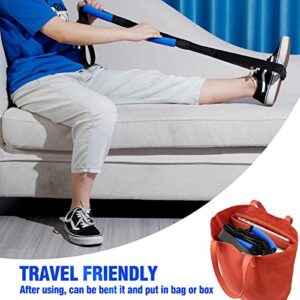 Homymusy Leg Lifter Strap, 40 inches with Durable SS304 Foot Loop-Mobility Aid for Disables and Elderly,Durable Tool for Hip&Knee Surgery Recovery