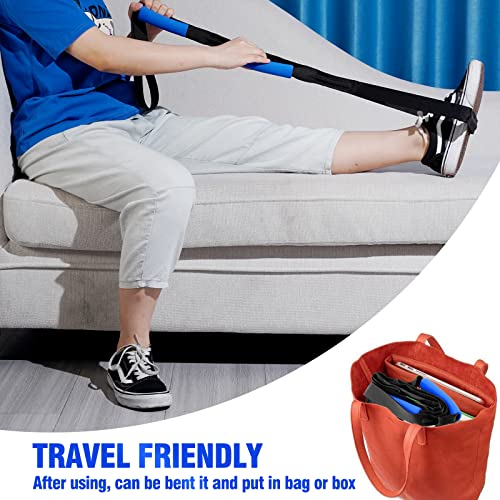 Homymusy Leg Lifter Strap, 40 inches with Durable SS304 Foot Loop-Mobility Aid for Disables and Elderly,Durable Tool for Hip&Knee Surgery Recovery