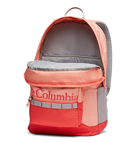 Columbia Unisex Zigzag 30L Backpack, Coral Reef/Red Hibiscus, One Size