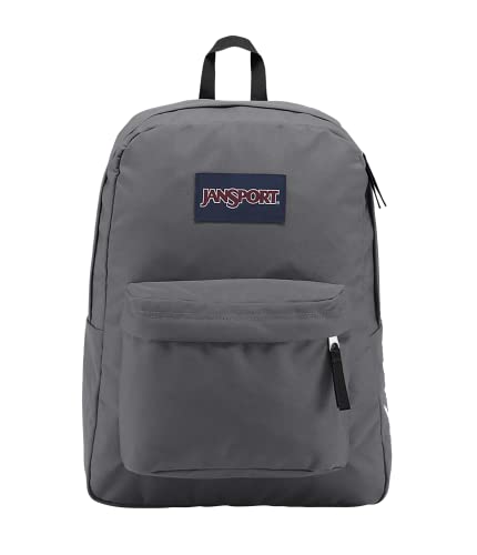 JanSport SuperBreak One Backpacks - Durable, Lightweight Bookbag with 1 Main Compartment, Front Utility Pocket with Built-in Organizer - Premium Backpack, Graphite Grey