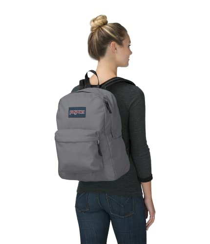 JanSport SuperBreak One Backpacks - Durable, Lightweight Bookbag with 1 Main Compartment, Front Utility Pocket with Built-in Organizer - Premium Backpack, Graphite Grey