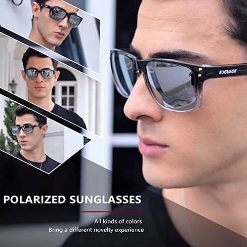 Polarized Square Sunglasses For Men and Women Matte Finish Sun Glasses UV Protection Glasses