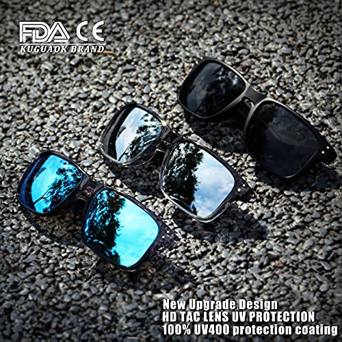 Polarized Square Sunglasses For Men and Women Matte Finish Sun Glasses UV Protection Glasses