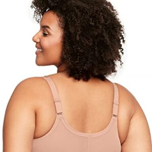 Glamorise Full Figure Plus Size MagicLift Natural Shape Front-Closure Bra Wirefree #1210