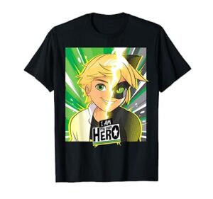 miraculous collection cat noir my own hero t-shirt