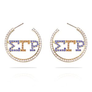 sigma gamma rho sorority earrings inspired greek sorority jewelry rhinestone sorority earrings sgr charm crystal jewelry