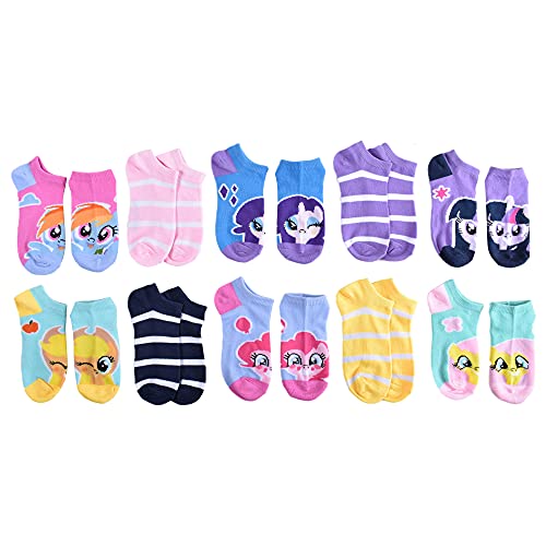 My Little Pony Girls No Show Socks, Hot Pink, Small