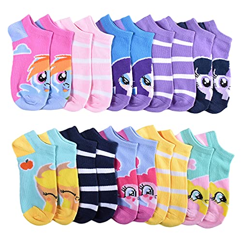 My Little Pony Girls No Show Socks, Hot Pink, Small