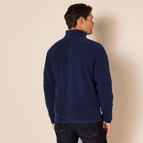 Amazon Essentials Men's Full-Zip Polar Fleece Jacket (Available in Big & Tall), Navy, X-Large