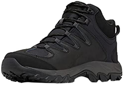 Columbia Men's Buxton Peak Mid II Hiking Shoe, Black/Shark, 12 Wide