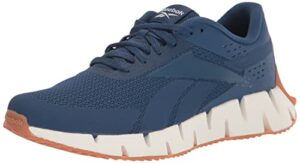 reebok men's zig dynamica 2.0 sneaker, batik blue/chalk/gum, 11.5