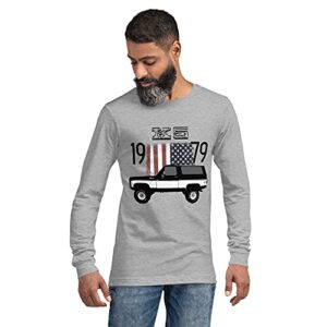 jg infinite 1979 chevy k5 blazer retro truck unisex long sleeve tee athletic heather