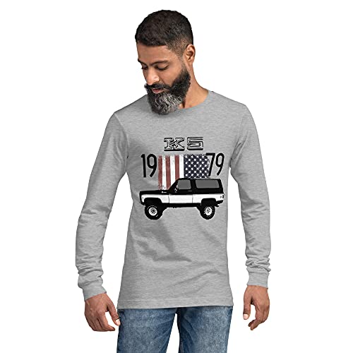 JG Infinite 1979 Chevy K5 Blazer Retro Truck Unisex Long Sleeve Tee Athletic Heather