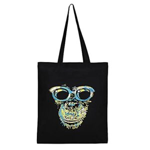 ecoright aesthetic canvas tote bag for women, cute, reusable cotton bags for school, gym, shopping, beach & groceries, gifts