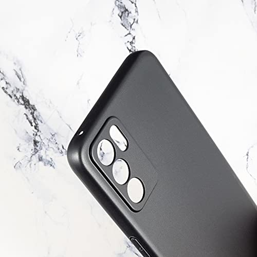 Shantime Oppo Reno 6 5G Case, Soft TPU Back Cover Shockproof Silicone Bumper AntiFingerprints FullBody Protective Case Cover for Oppo Reno 6 5G Black