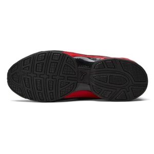 PUMA Viz Runner Sport Running Shoe Mens Running 115 DM US CastlerockHigh Risk RedBlack