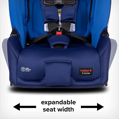 Diono Radian 3RX 3-in-1 Rear and Forward Facing Convertible Car Seat, Adjustable Head Support & Infant Insert, 10 Years 1 Car Seat Ultimate Safety and Protection, Slim Fit 3 Across, Blue Sky