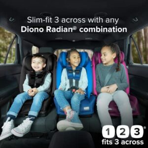 Diono Radian 3RX 3-in-1 Rear and Forward Facing Convertible Car Seat, Adjustable Head Support & Infant Insert, 10 Years 1 Car Seat Ultimate Safety and Protection, Slim Fit 3 Across, Blue Sky