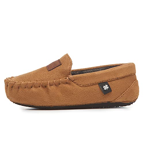 Lucky Brand Boy's Micro-Suede Moccasin Loafer Slippers