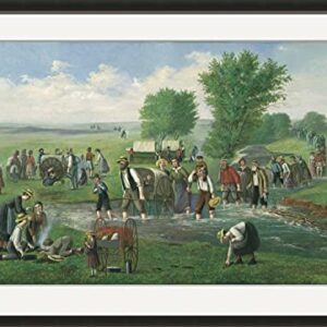 Imagekind Framed Print Entitled, Handcart Pioneers C. C. A. Christensen by Celestial Images | 28x22