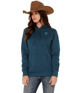 ariat real arm logo hoodie large