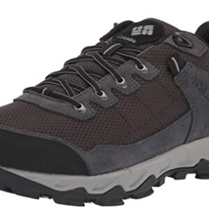 Columbia Men's Valley Pointe Waterproof Hiking Shoe, Shark/Monument, 11.5 Wide