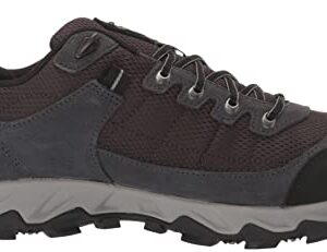 Columbia Men's Valley Pointe Waterproof Hiking Shoe, Shark/Monument, 11.5 Wide