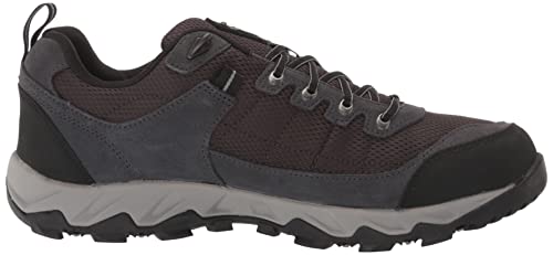 Columbia Men's Valley Pointe Waterproof Hiking Shoe, Shark/Monument, 11.5 Wide